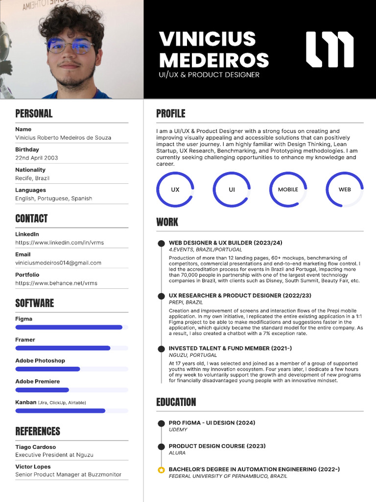 CV - Vinicius Medeiros (En) | PDF | Computing | Software