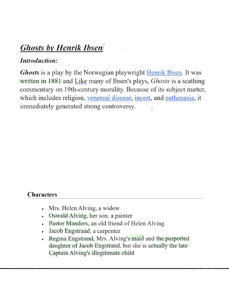 Ghost (Detailed Summary) | PDF