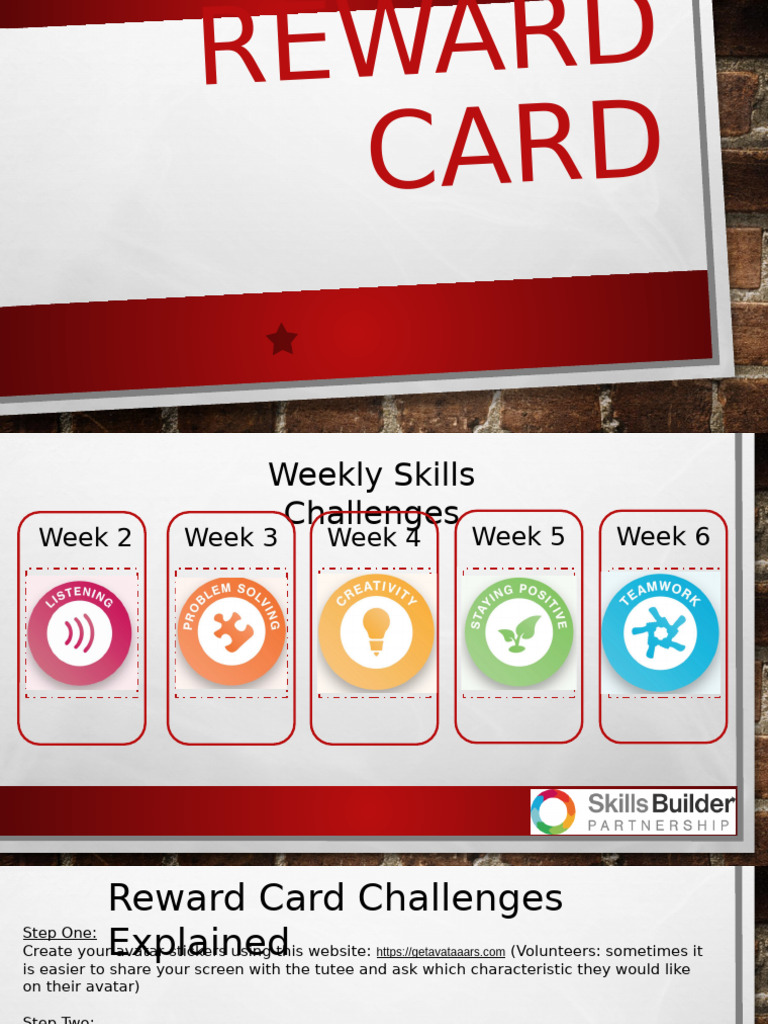 2023.04.11 Skills Builder Reward Card Template | PDF | Creativity ...