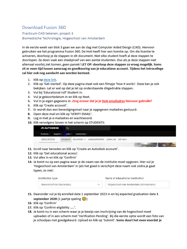 Hanleiding Licentie Fusion 360 | PDF