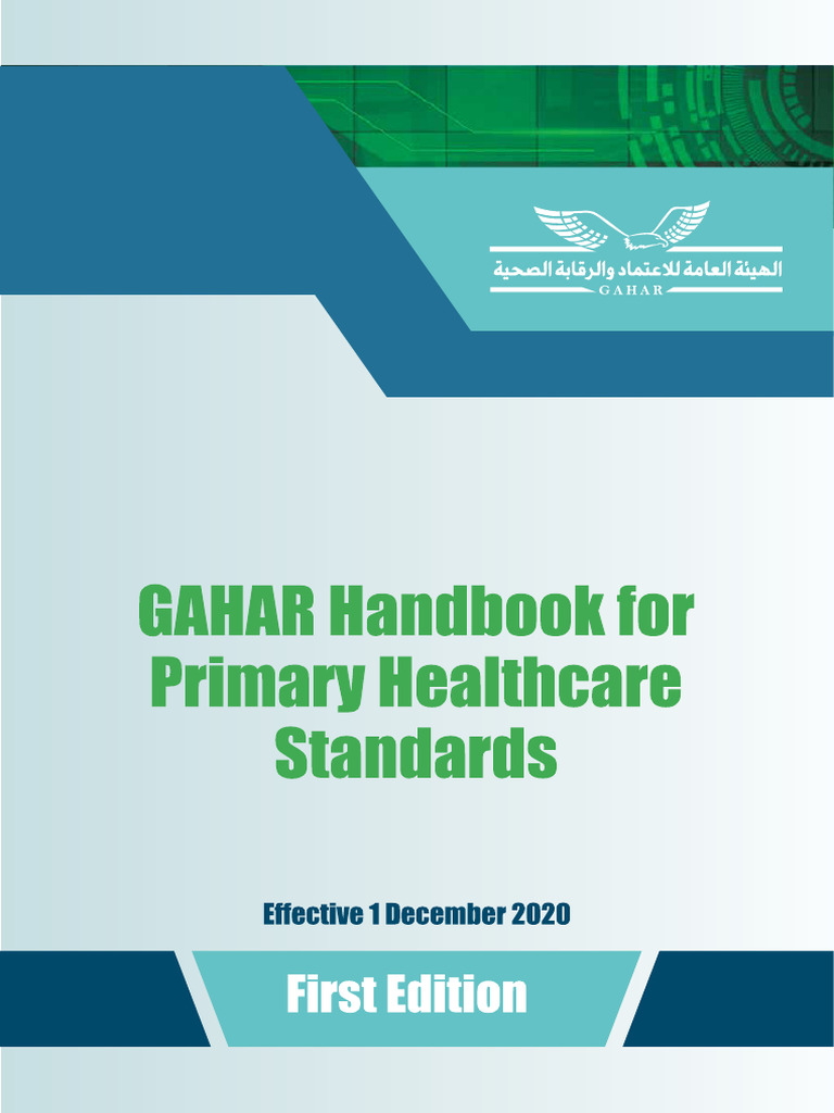 Gahar Handbook For Primary Healthcare Standards | PDF | Safety | Health ...