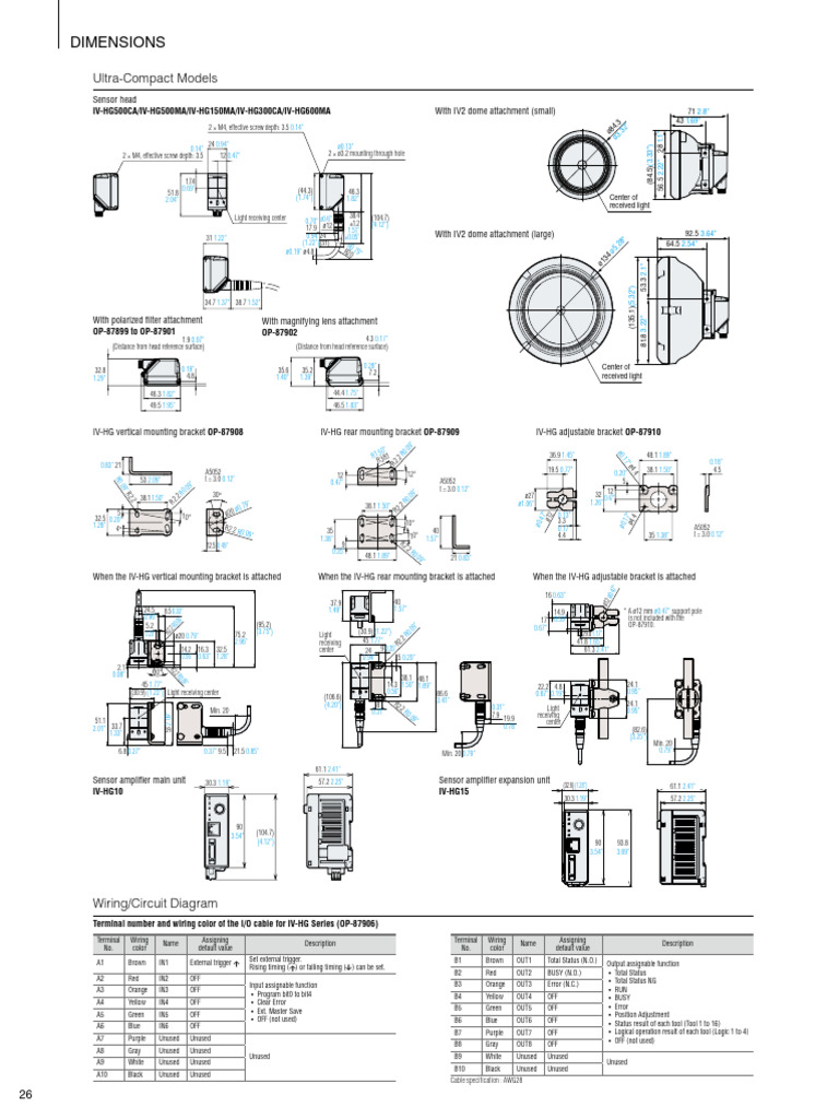 Dimensions: Ultra-Compact Models | PDF | Electronics | Electrical ...