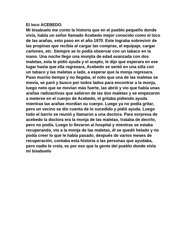 El loco ACEBEDO | PDF