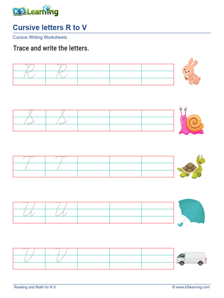 Cursive R V Uppercase | PDF