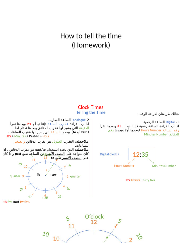 Guess The Time | PDF