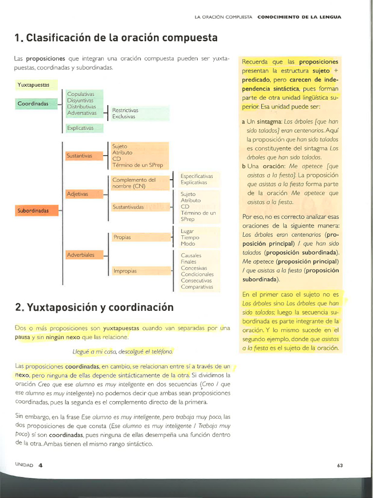 Oracion Compuesta 2 Bach-1 | PDF