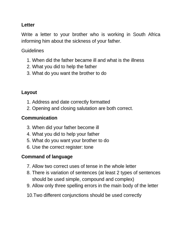 English Language STD 7 Letter and Composition Mock 2021 | PDF
