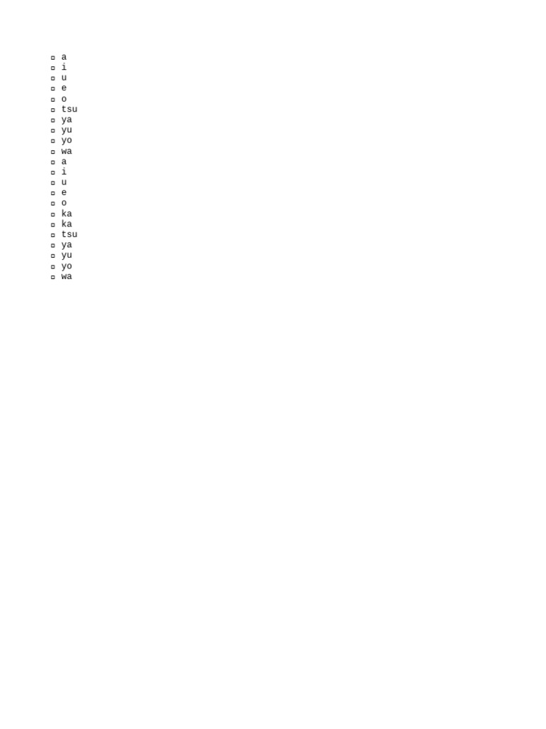 Japanese Sute2romaji Dict | PDF