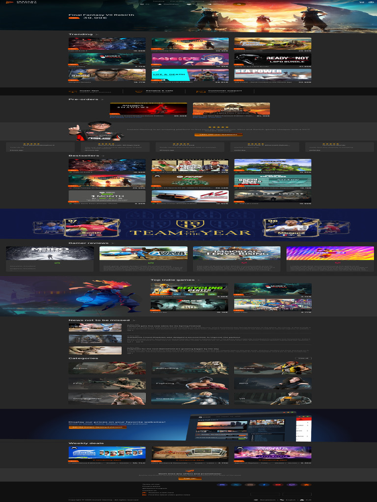 Buy Your Video Games Cheaper For PC and Consoles - Instant Gaming | PDF ...