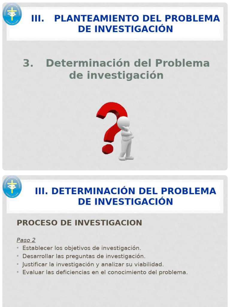 Determinacion Del Problema 3 | PDF | Conocimiento | Investigación ...
