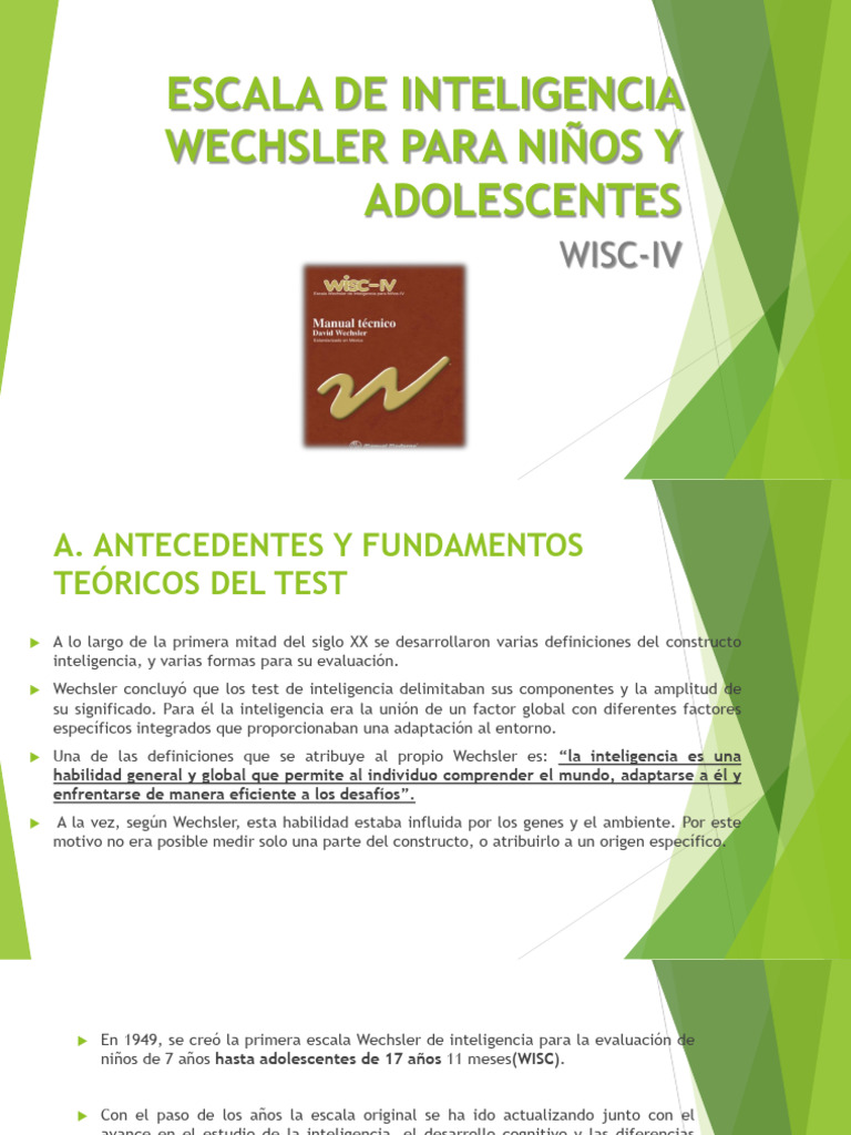 Unidad 5 | PDF | Inteligencia | Escala de inteligencia para adultos de ...
