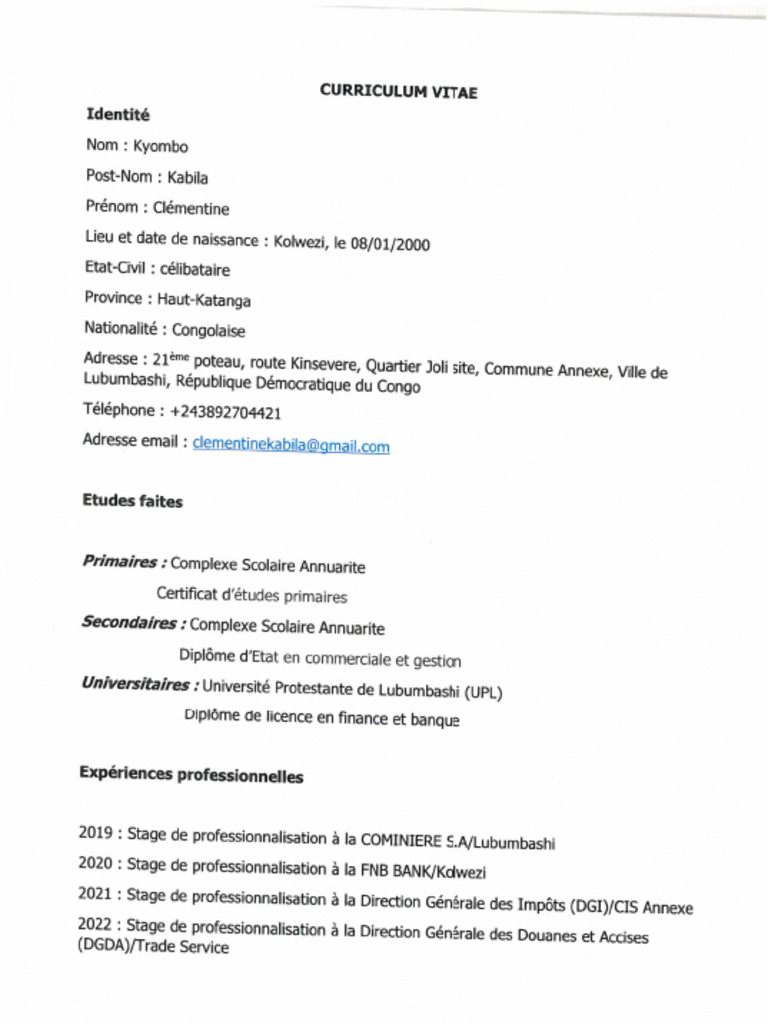 Clémentine Document | PDF