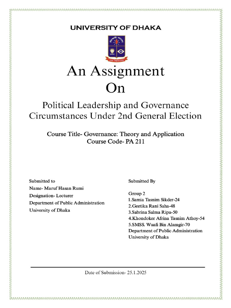 Governance Cover Page | PDF