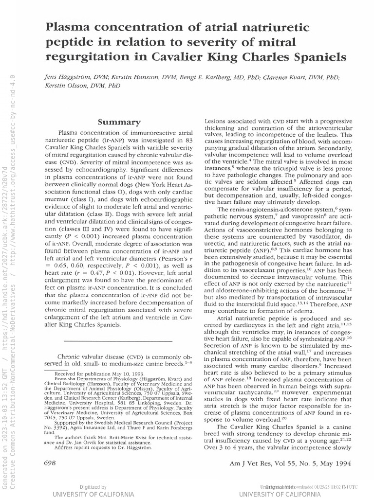 Ajvr-Ajvr 1994 55 05 698 | PDF | Atrium (Heart) | Echocardiography