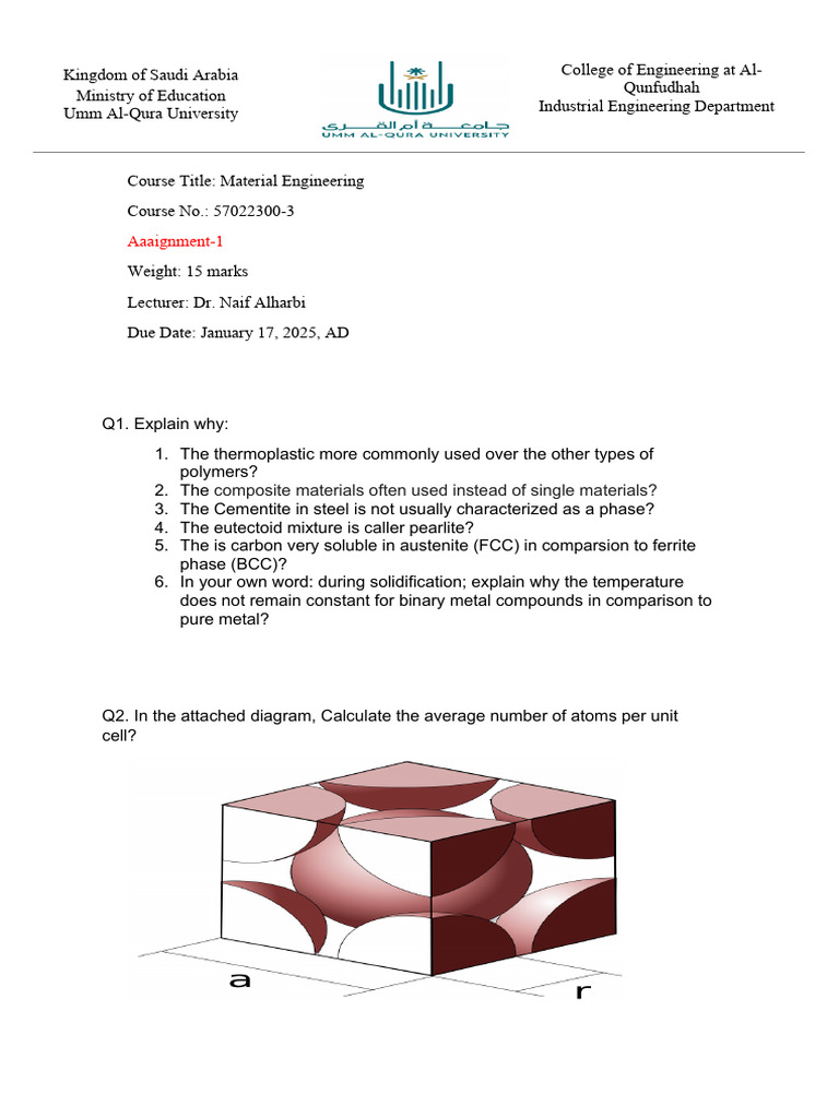 Assignment-one(1) | PDF | Phases Of Matter | Chemistry
