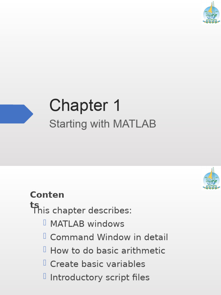ch1 - Starting With MATLAB - Tagged | PDF | Trigonometric Functions | Mathematics