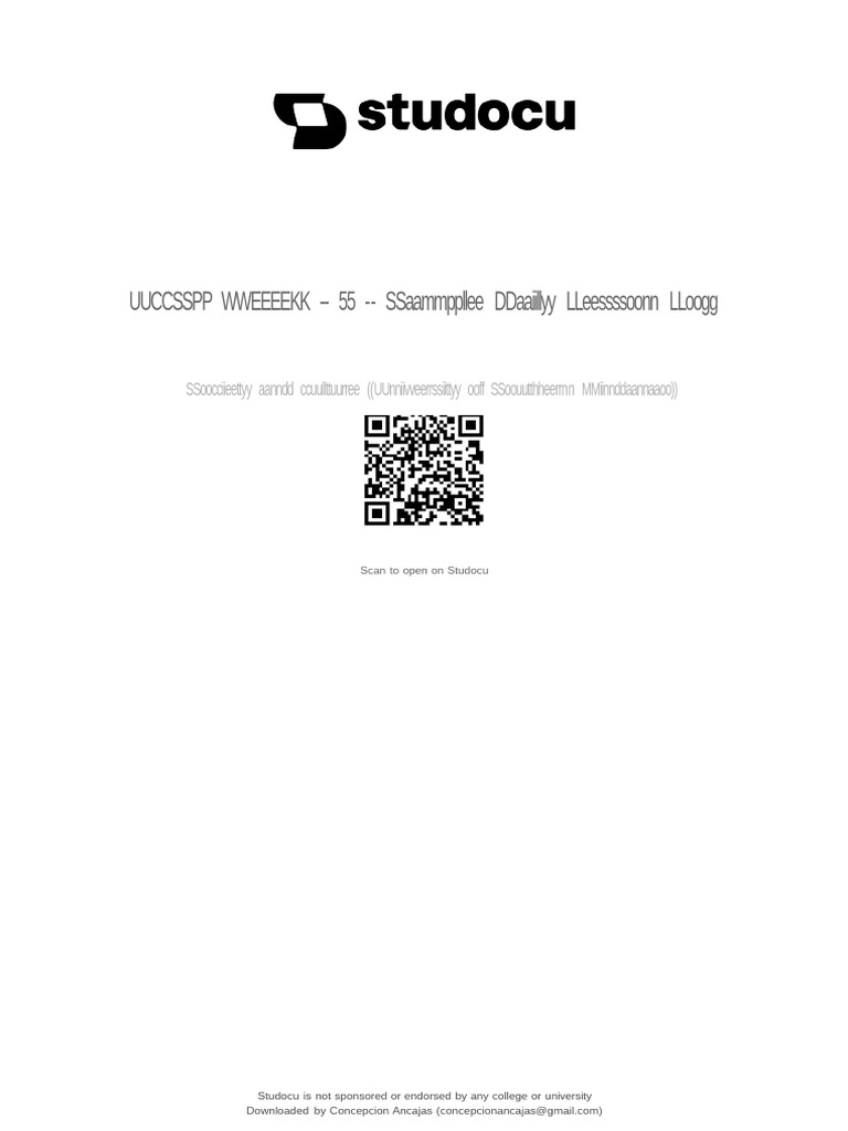 Ucsp Week 5 Sample Daily Lesson Log | PDF | Socialization | Behavioural Sciences