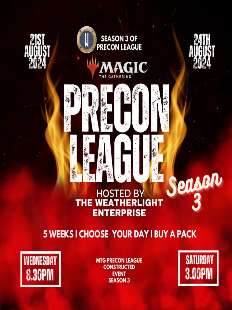 Weatherlight MTG Precon League Season 3 | PDF | Wizards Of The Coast | Trading Cards