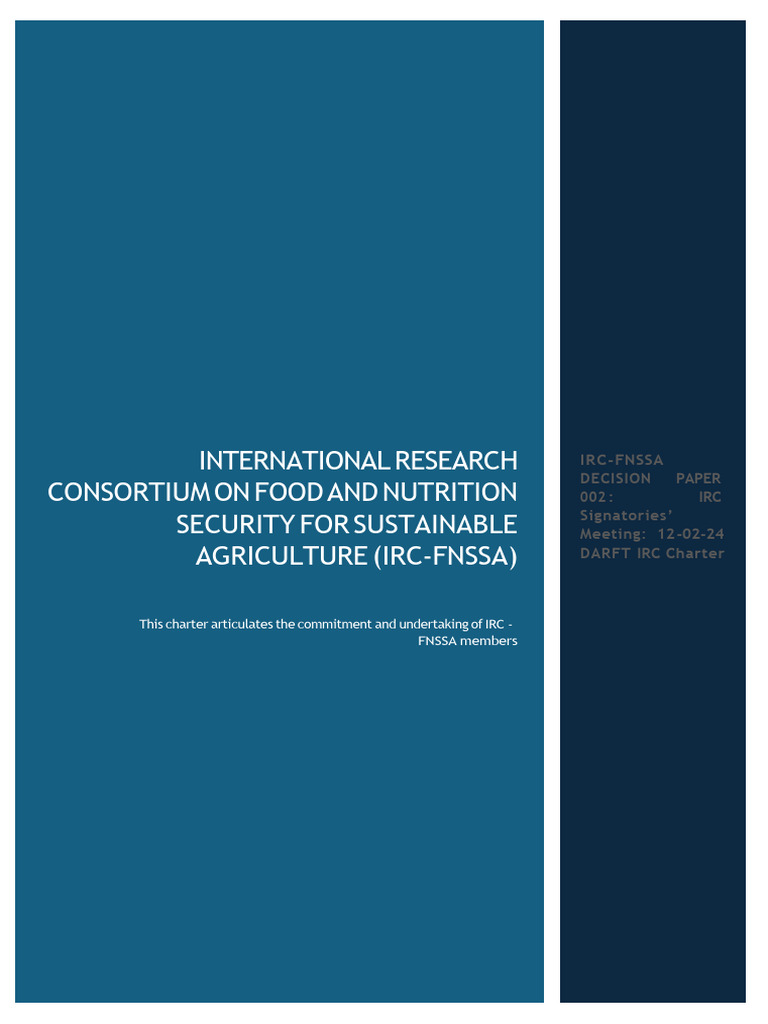 IRC Decision Paper 1 IRC FNSSA Charter 1 | PDF | Sustainability ...