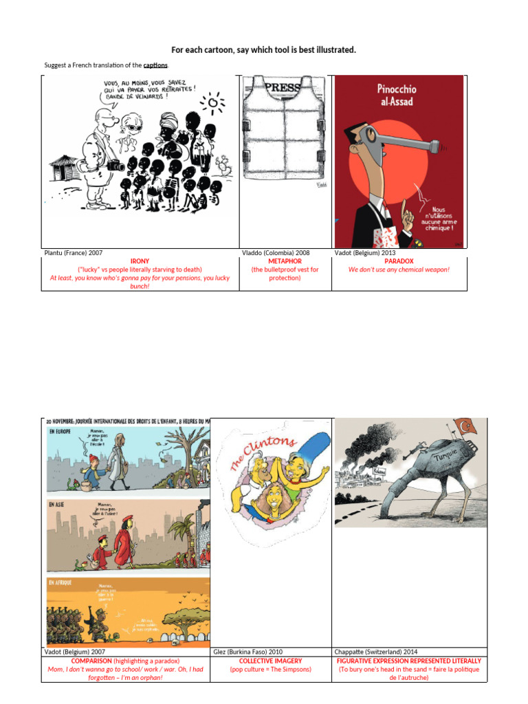 cartoons_matching exercise_corrigé | PDF