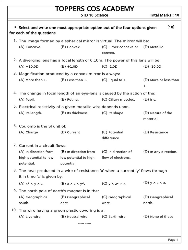 COMMUNITY POST ( MCQ - PHY) (1) | PDF | Physical Sciences | Electrical Engineering