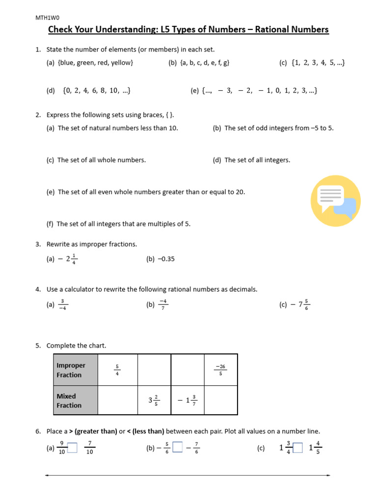 Rational Numbers Practice Guide | PDF