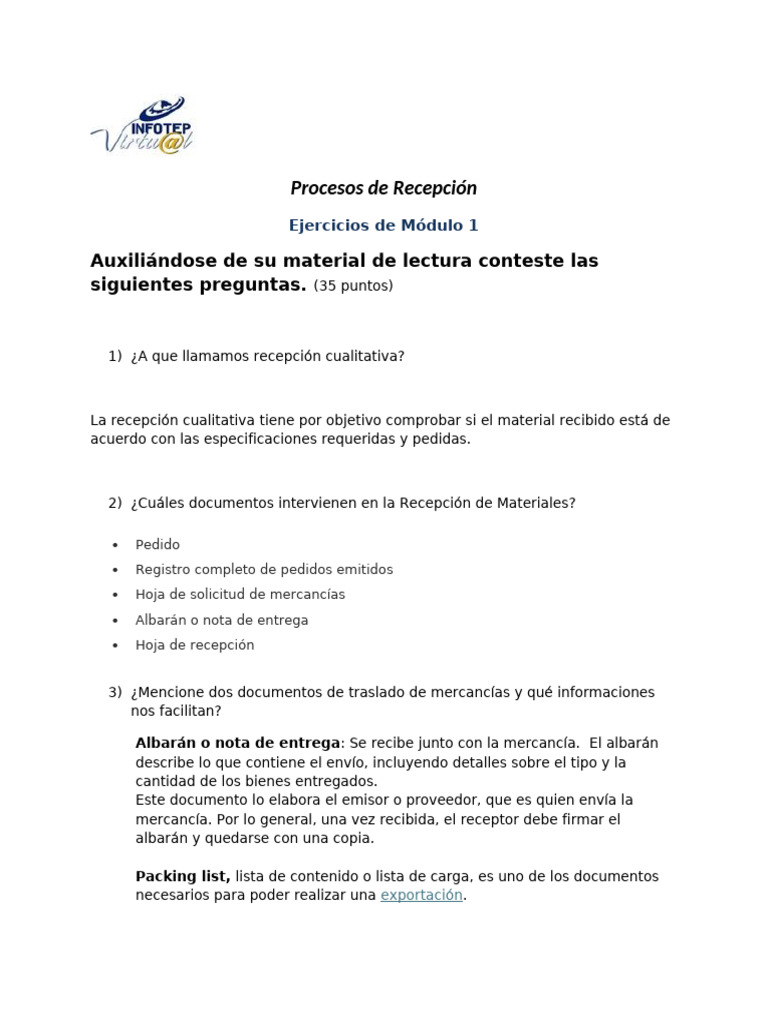 Ejercicio Modulo 1 | PDF