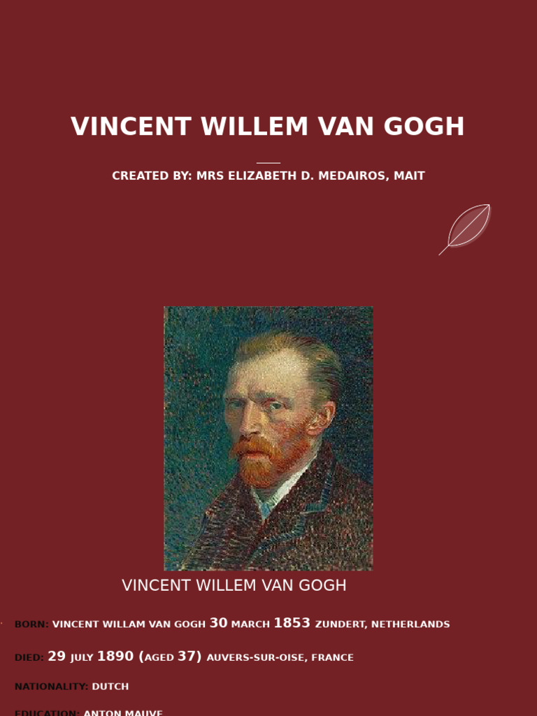 Vincent van Gogh: Life & Art Highlights | PDF