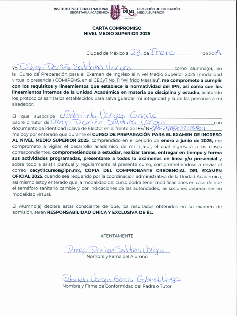 Escaner Carta Compromiso | PDF