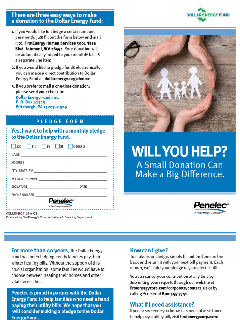 Monthly Pledge to Dollar Energy Fund | PDF