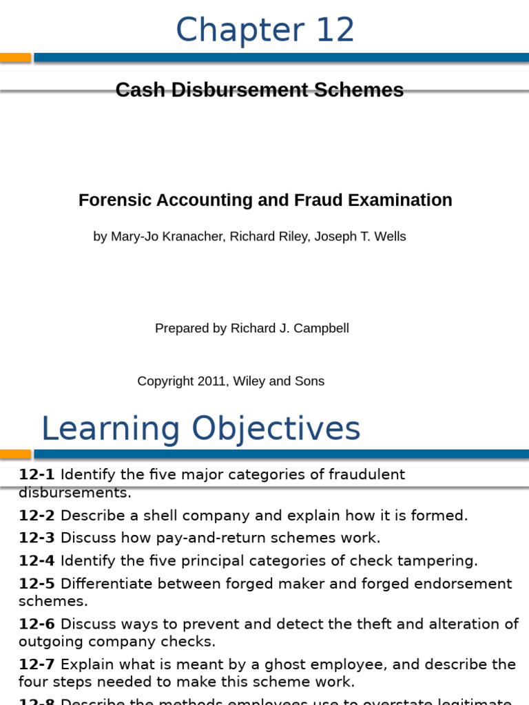 ACC 635 ch12(1)1 | PDF | Cheque | Fraud