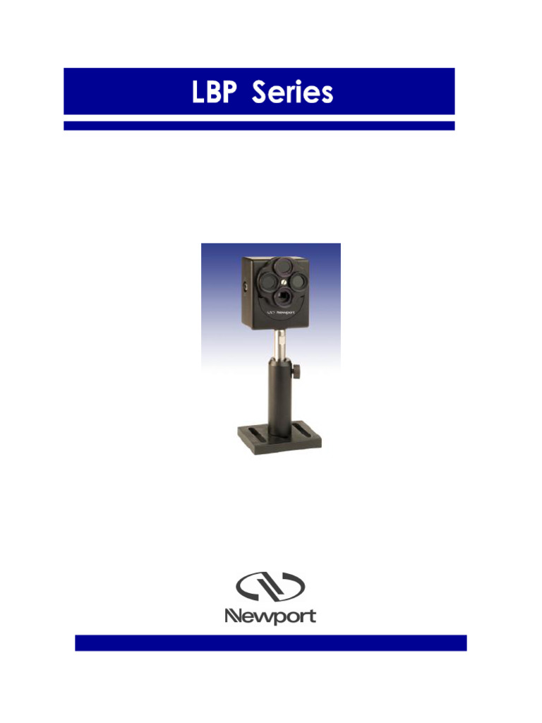Newport LBP HR User Manual rev.3.1 | PDF | Camera | Image Resolution