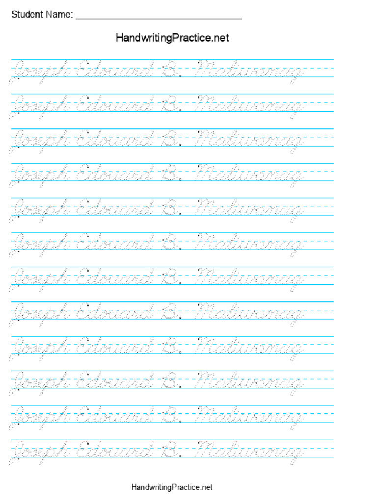 Joseph Cursive Name | PDF