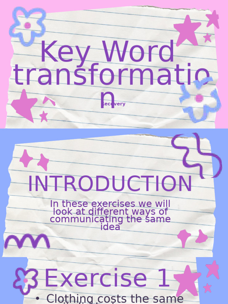 Language Exercises | PDF