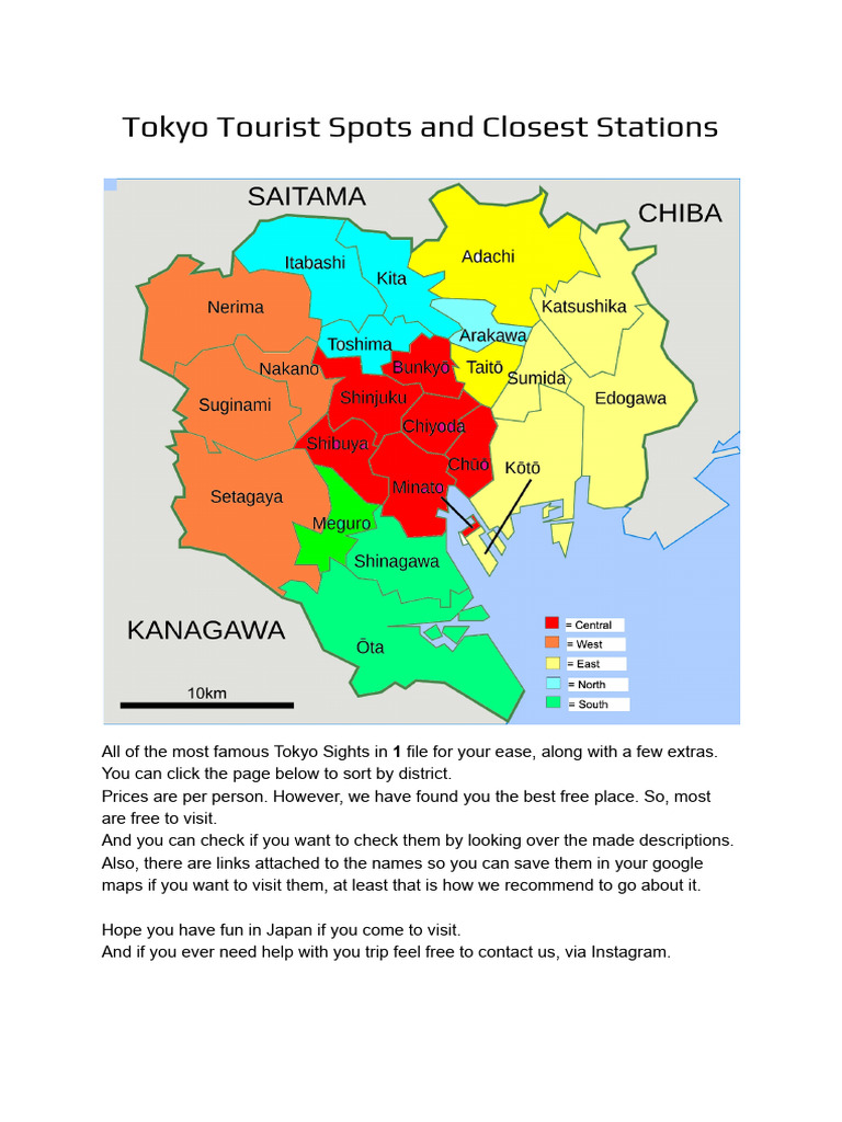Tokyo Destination List v1 | PDF | Tokyo