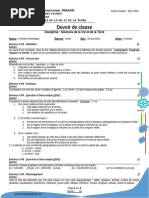 Contrôle SVT 1AC Semestre 2 avec Corr. | PDF