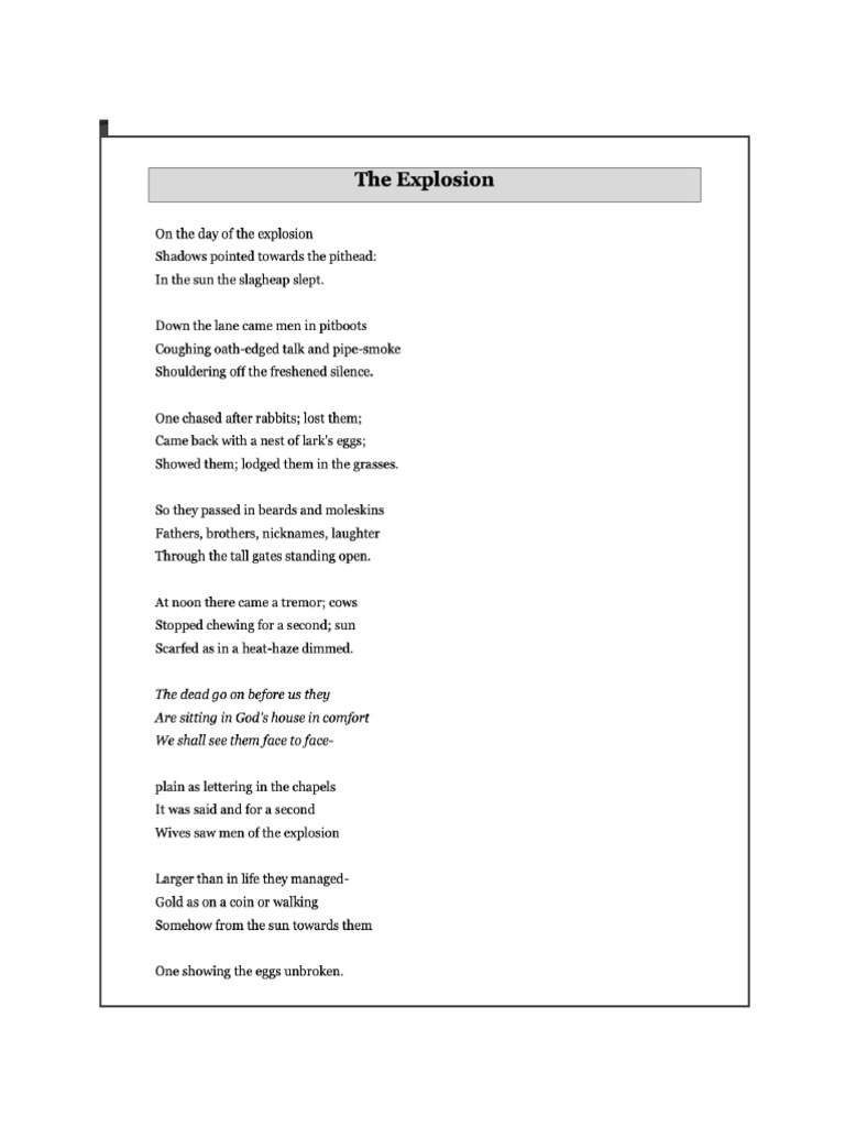 Poetry Comprehension | PDF