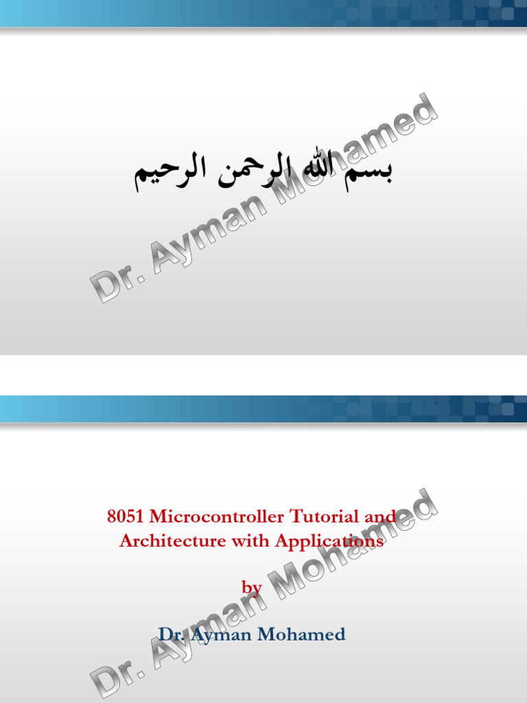 4_8051_Microcontroller_Tutorial_and_Architecture_with_Applications | PDF | Microcontroller ...