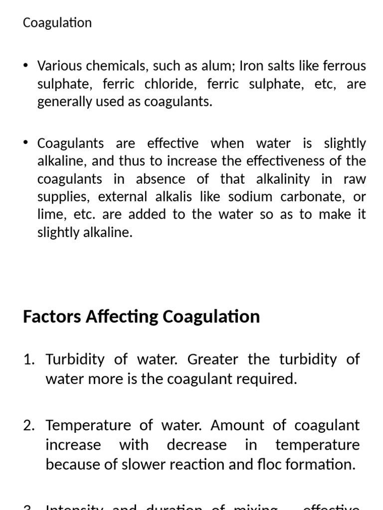 Coagulation-Water Supply Engineering | PDF | Chemical Substances ...