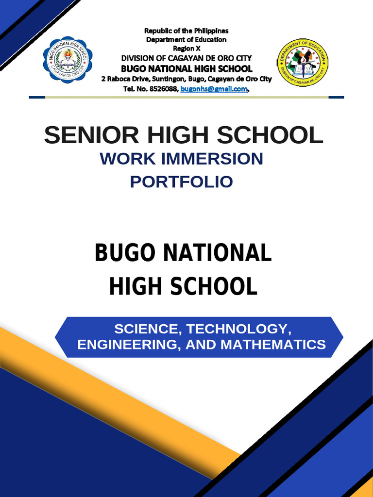 Bugo NHS Cover Page | PDF