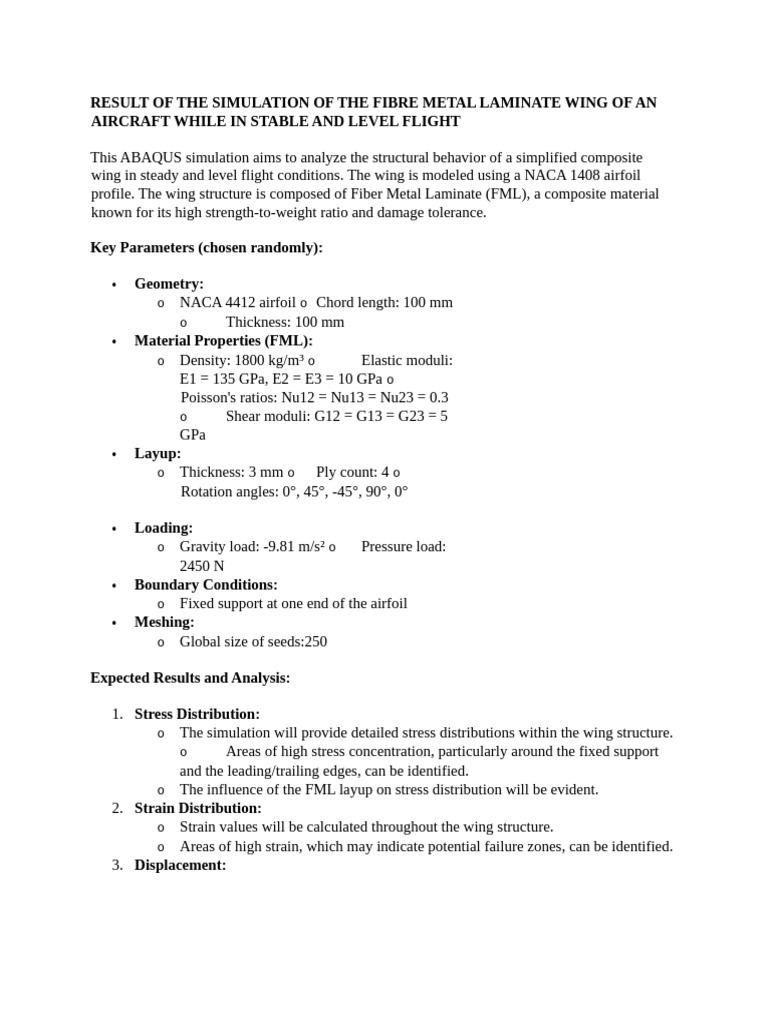 DISCUSSION OF THE ANALYSIS OF A SIMPLIFIED COMPOSITE WIND UNDER STEADY ...