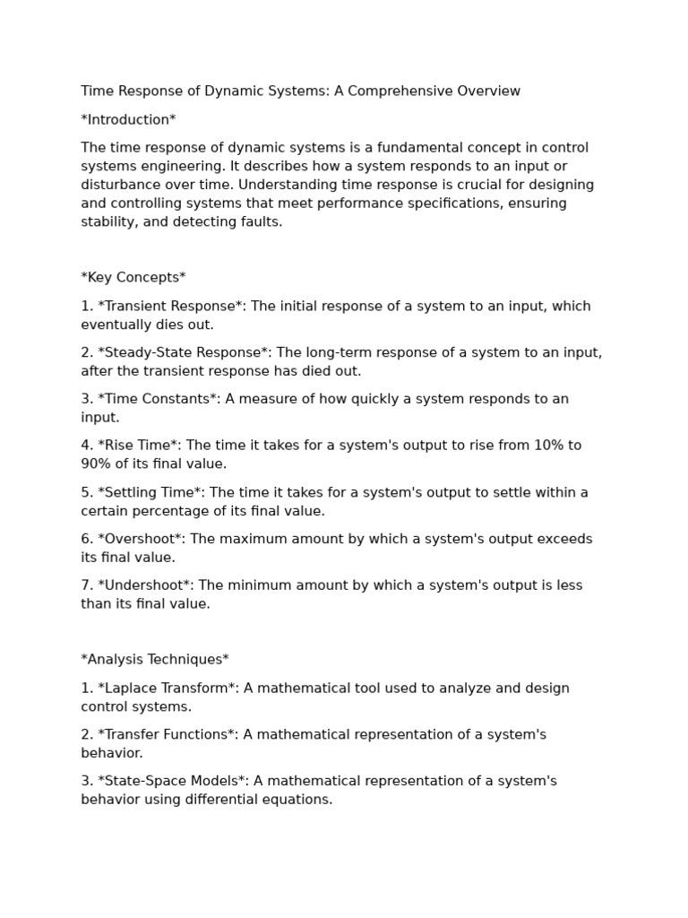AED405 Assignment | PDF | Control Theory | System