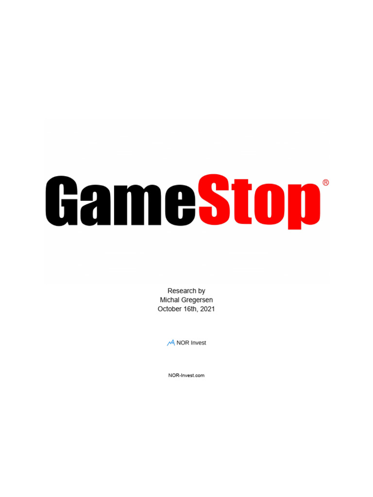 GameStop | PDF | Discounted Cash Flow | Valuation (Finance)
