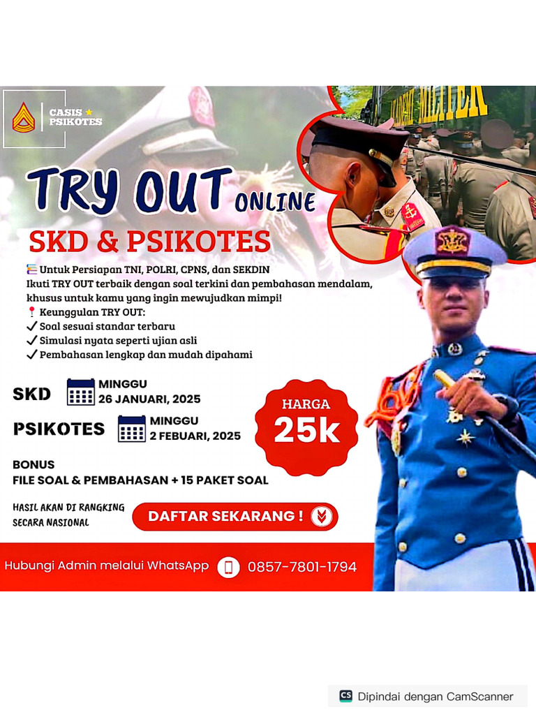 Formulir Try Out | PDF