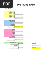 Cash Count Sheet Template | PDF