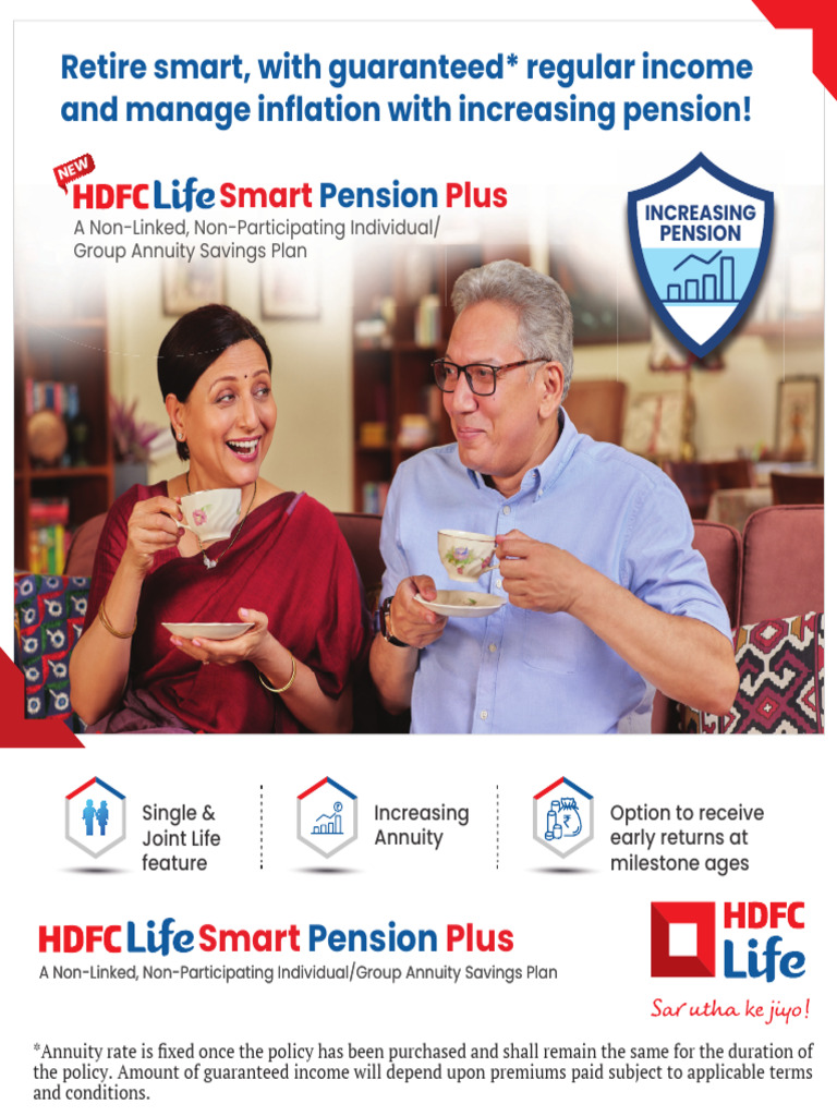 HDFC Life Smart Pension Plus Plan | PDF | Life Annuity | Insurance