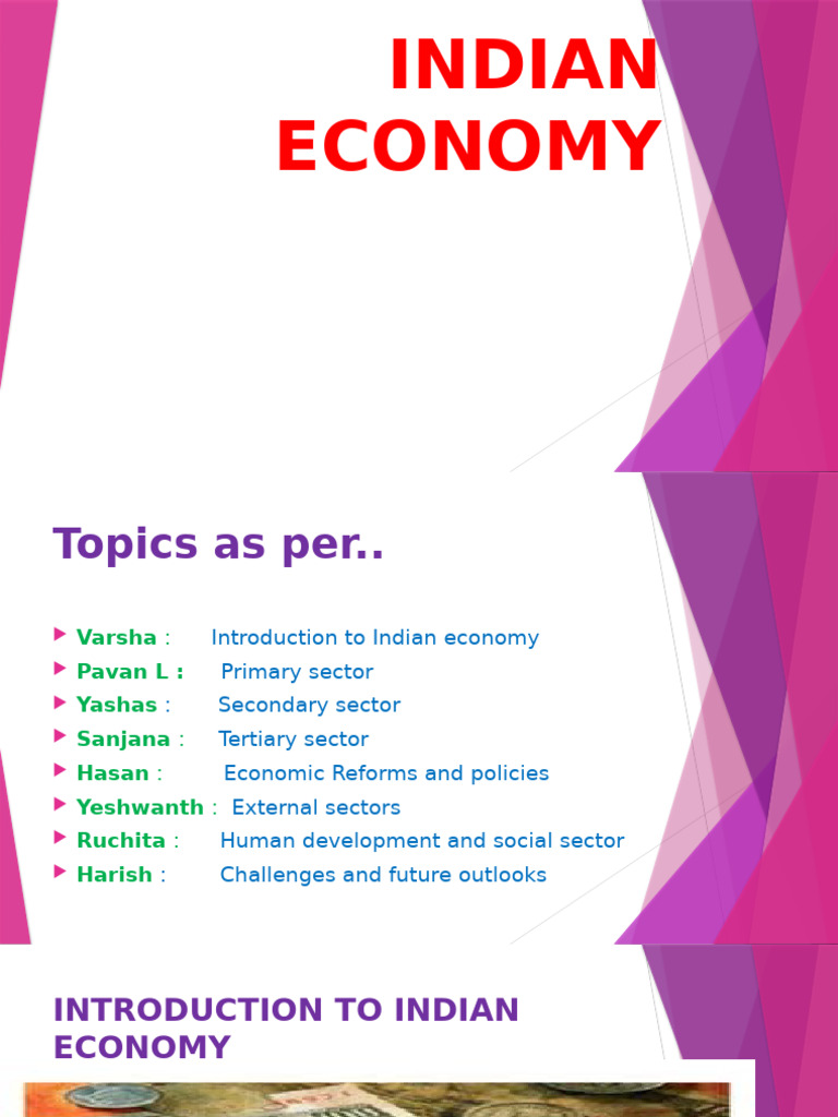 Overview of the Indian Economy | PDF | Agriculture | Economy Of India