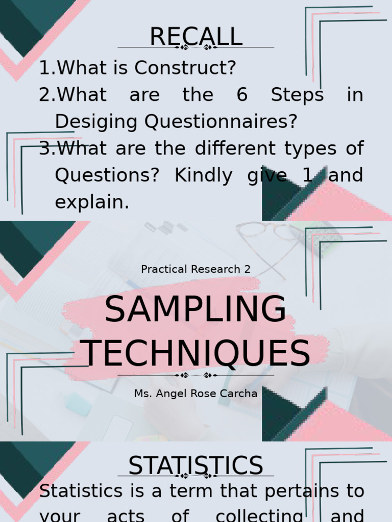 Statistical Techniques in Research | PDF | Statistics | Mean