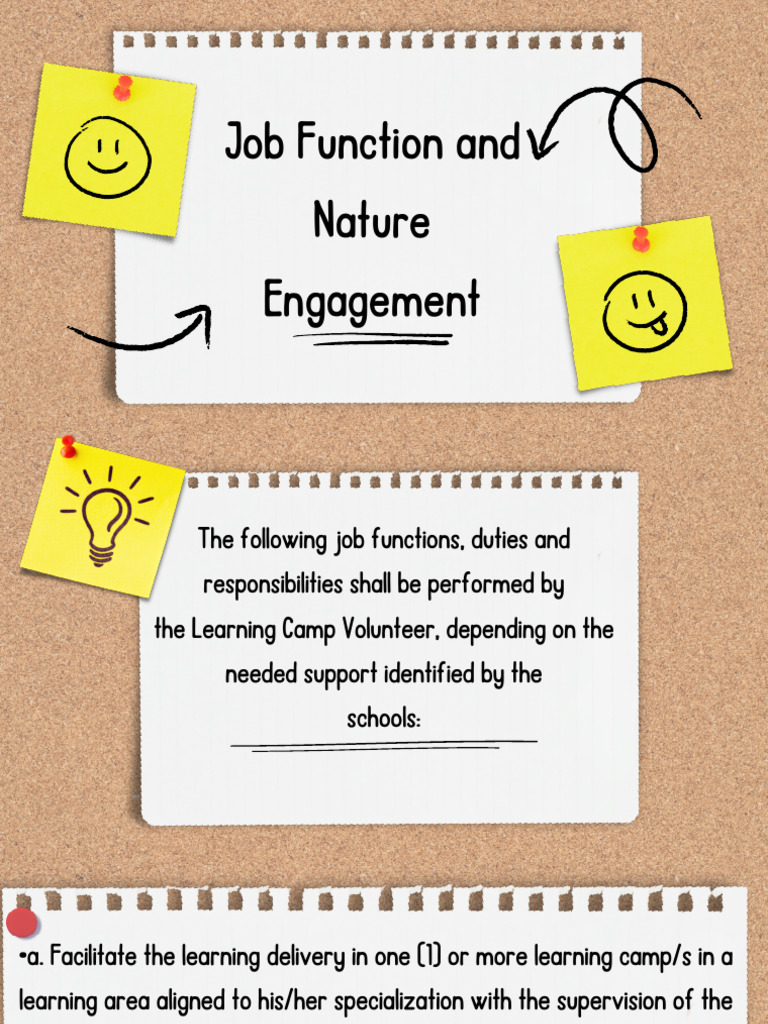Job Function and Nature Engagement-T. Lorence Orte | PDF