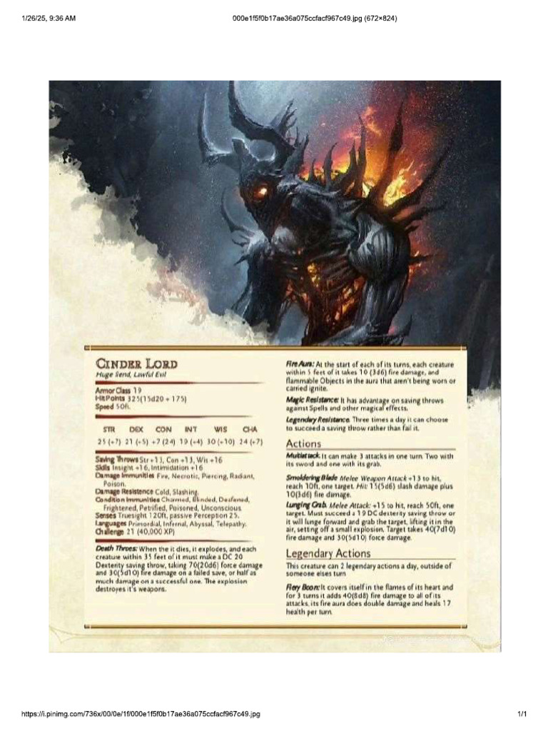 Cinder Lord | PDF